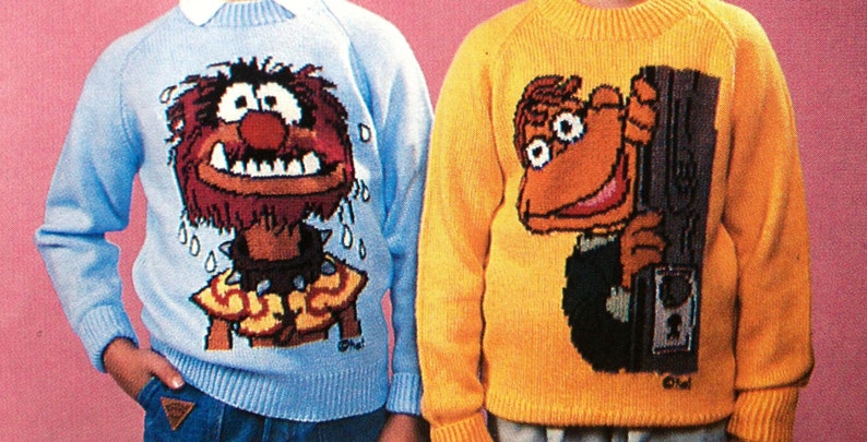 The Muppets Knitting Pattern for Sweaters to Fit Child to Adult in Dk ...