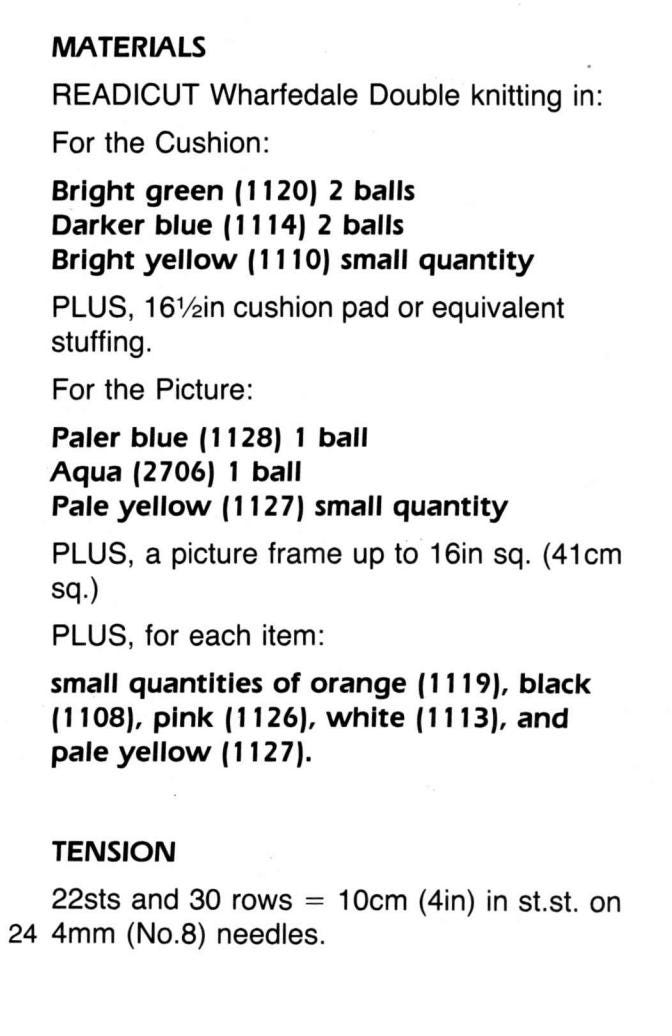 Vintage Knitting Pattern for Garfield Cushion and Picture - Instant ...