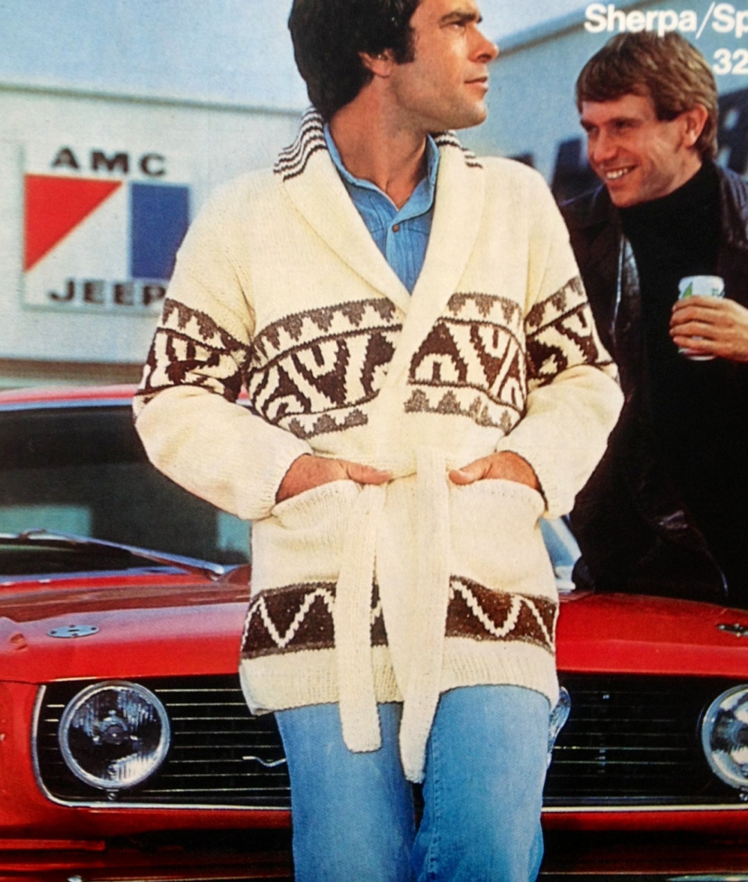 Vintage Knitting Pattern PDF for Starsky and Hutch Style Jacket for Men ...