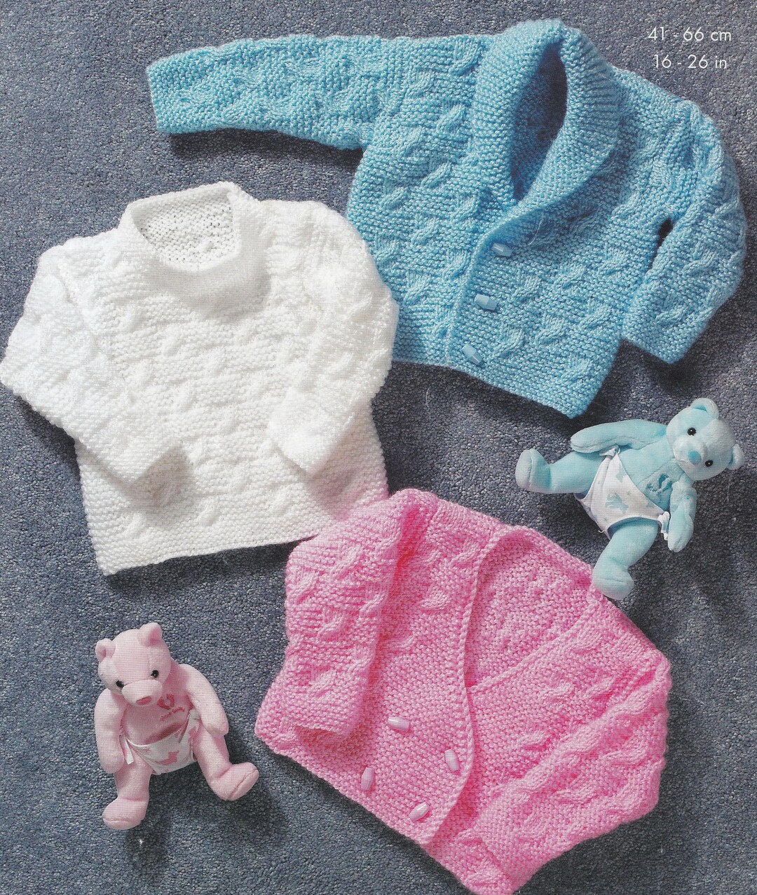 Vintage Knititng Pattern for Babay to Child Sweater Jacket and Cardigan ...