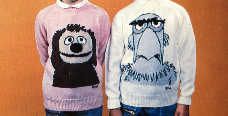The Muppets Knitting Pattern for Sweaters to Fit Child to Adult in Dk ...