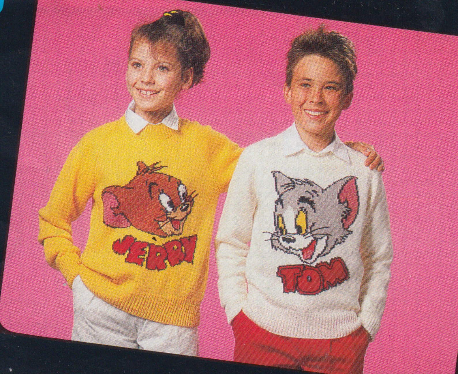 Tom and Jerry knitting pattern sweaters for children and | Etsy