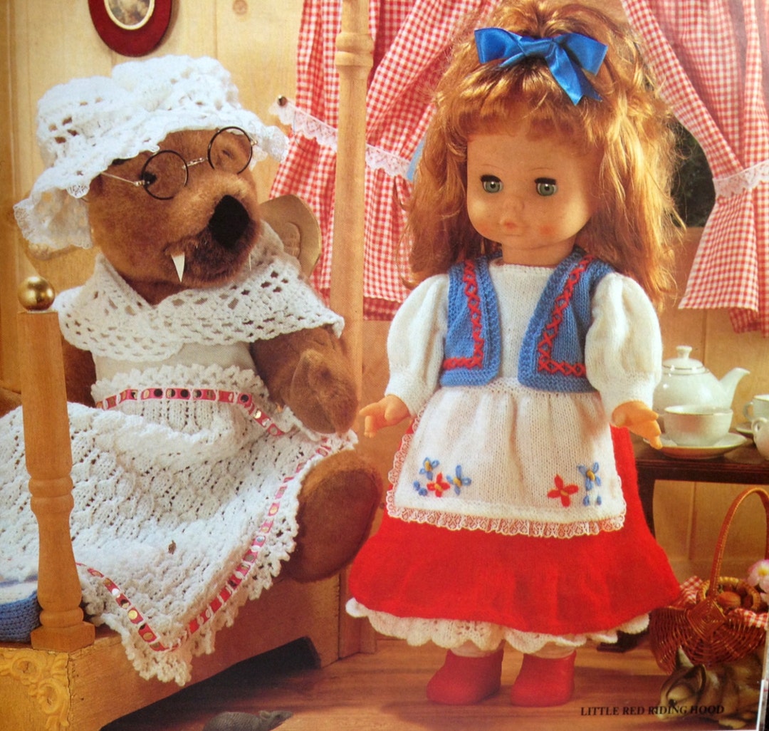 Vintage Fairytale Knitting Patterns for Dolls Clothes Including ...