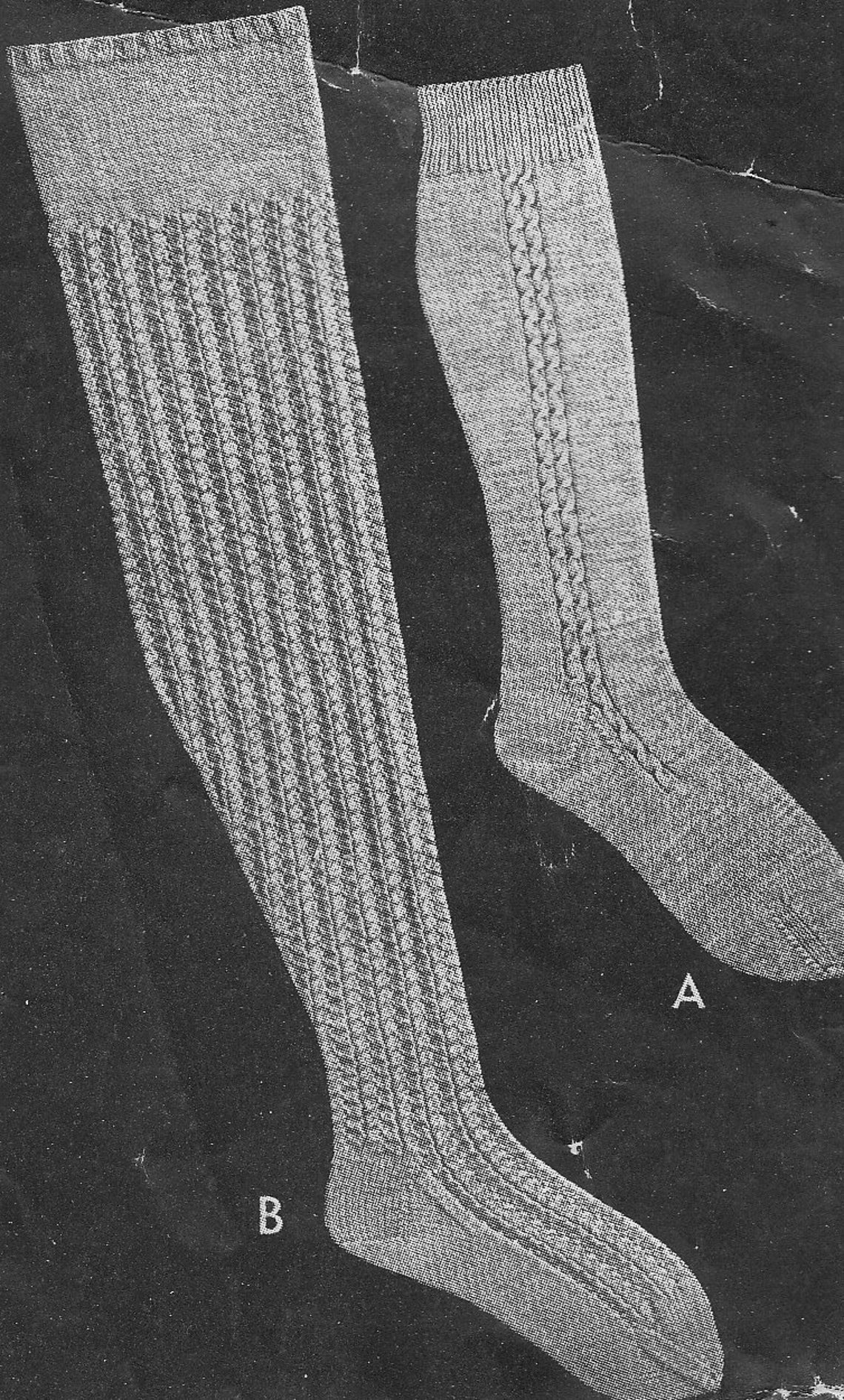 Pdf Vintage Knitting Pattern Ladies Socks and Stockings - Etsy