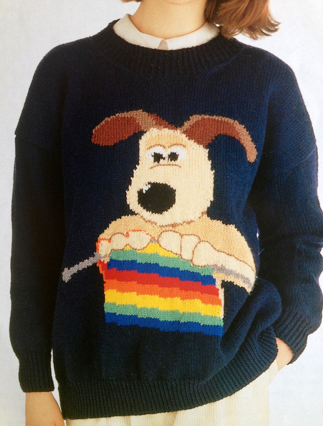 Wallace and Gromit and Shaun the Sheep Knitting Patterns Sweaters ...