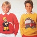 Fireman Sam Knitting Pattern Sweaters for Children and Adults Dk or 4 ...