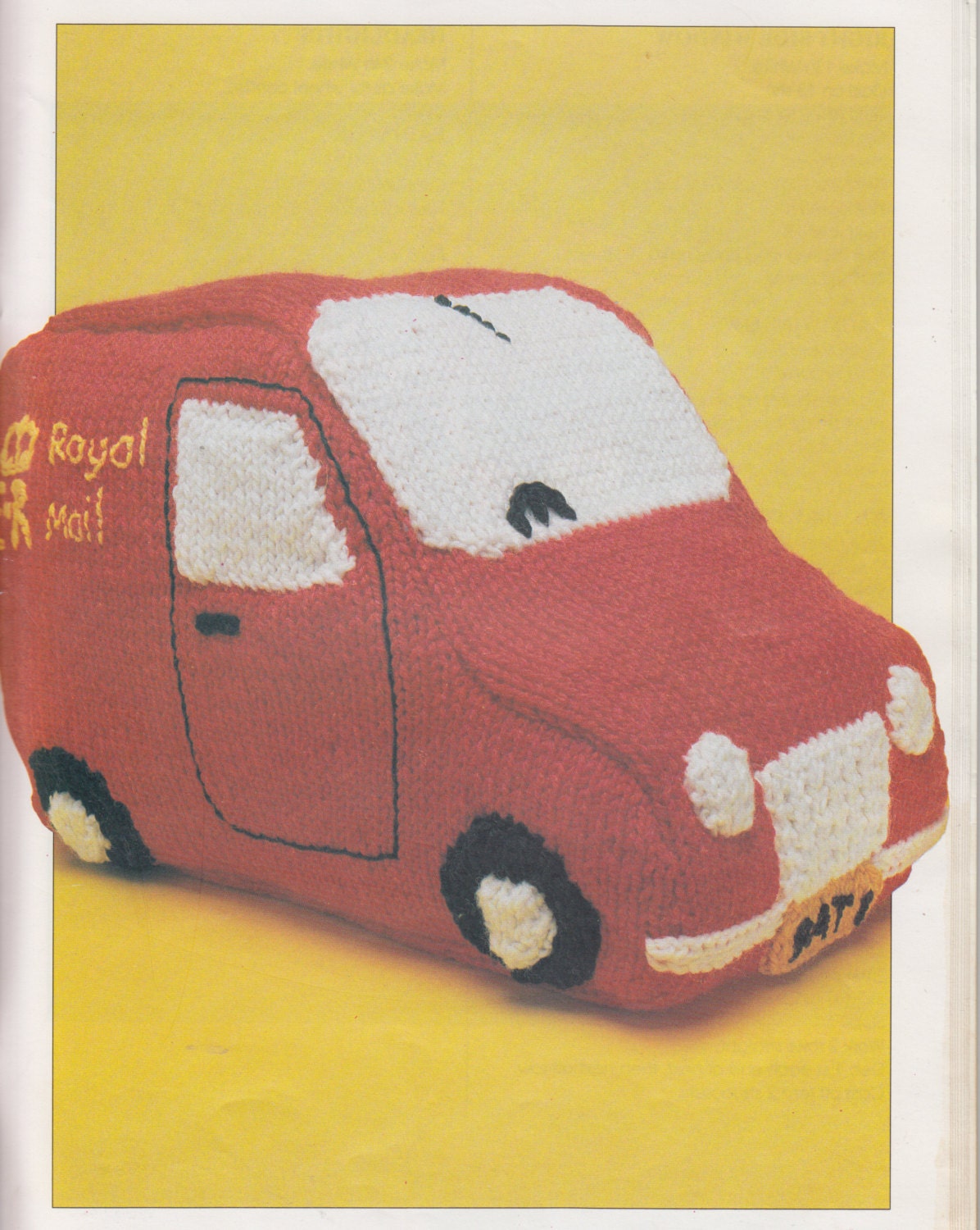 Knitting Pattern PDF for Postman Pat Cushion Made With Chunky - Etsy