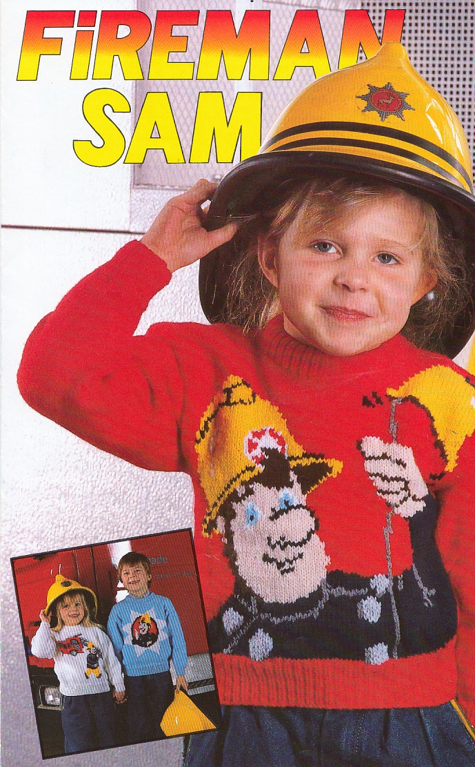 Fireman Sam Vintage Knitting Patterns for Childrens Character - Etsy