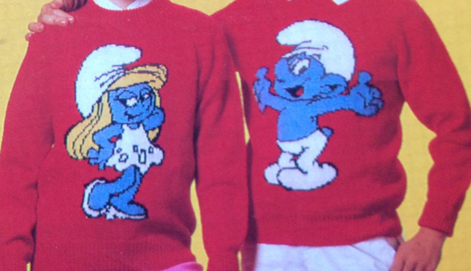 The Smurfs Knitting Pattern Sweaters for Children and Adults - Etsy