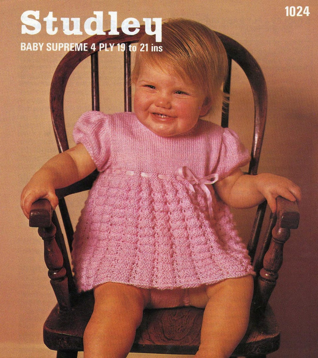 Vintage Knitting Pattern for 4 Ply Baby Girls Dress and Knickers Set - Etsy