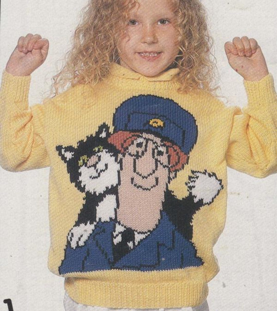 Postman Pat Knitting Pattern Sweaters for Children and Adults Dk or 4 ...