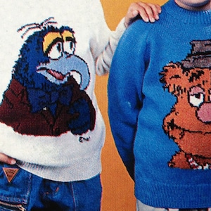 The Muppets Knitting Pattern for Sweaters to Fit Child to Adult in Dk ...