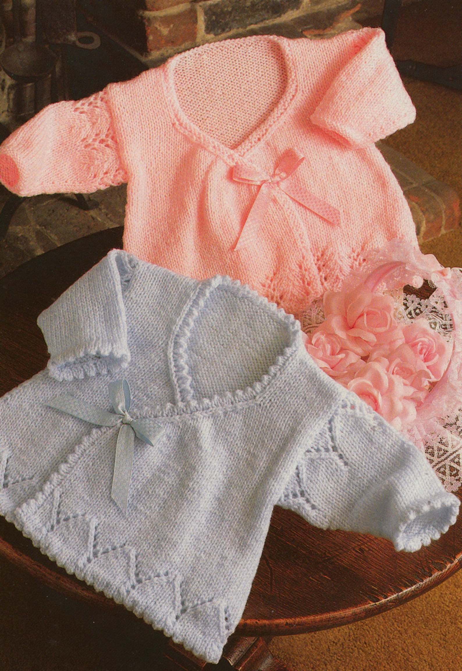 Knitting Pattern PDF for Baby Girls Wrap Cardigans in Sizes 14 16 and ...