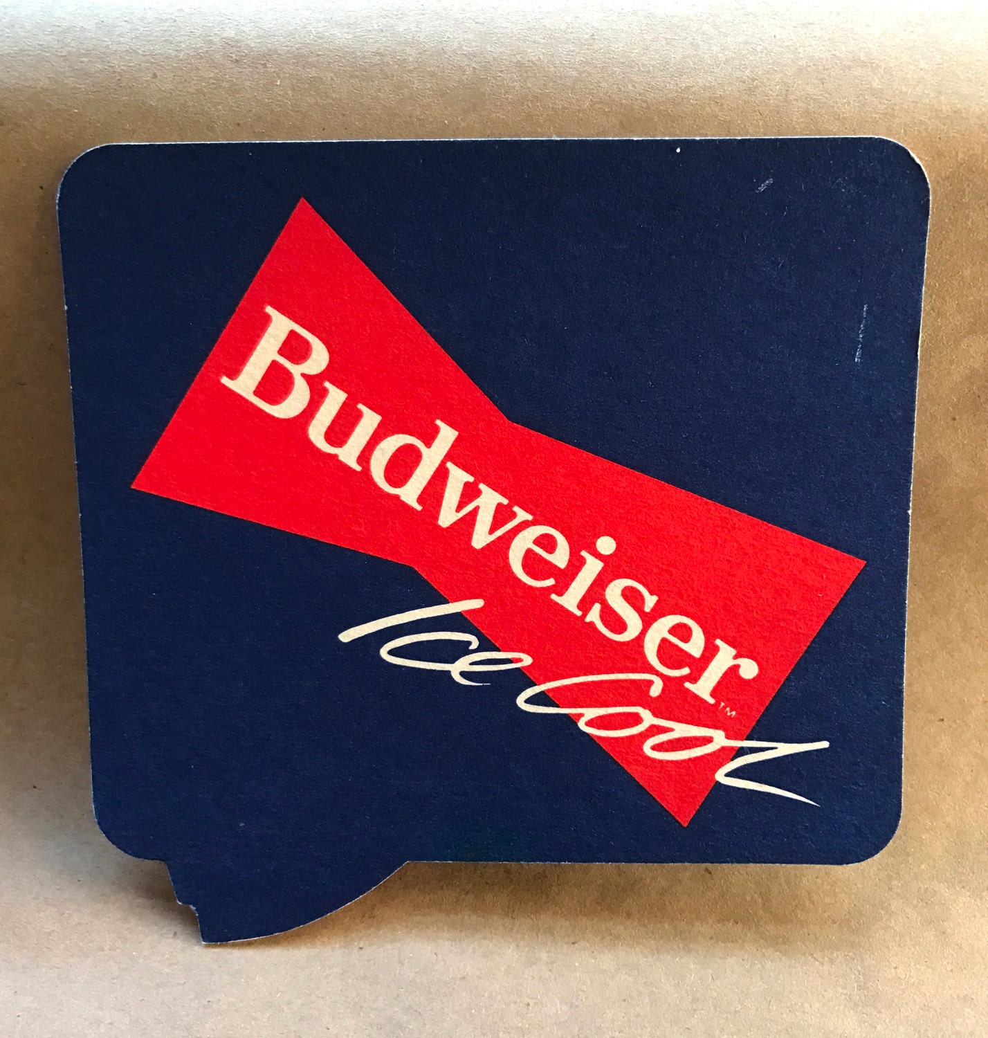 SET OF 4 Budweiser Bow Tie Coasters, Vintage Coasters, Coasters, Beer ...