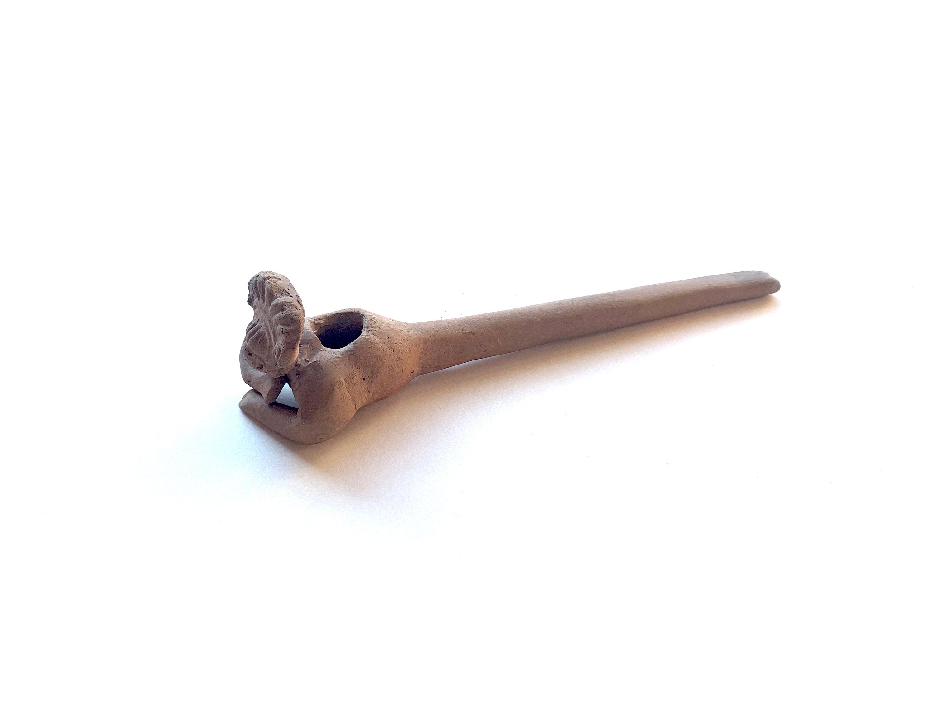 Mayan God Pipe, Vintage Pipe, Clay Pipe, Ceremonial Pipe, Smoking Pipe ...
