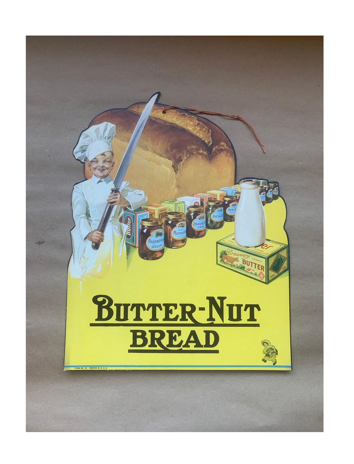Butternut Bread Advertising Sign Kid Serving Bread - Etsy
