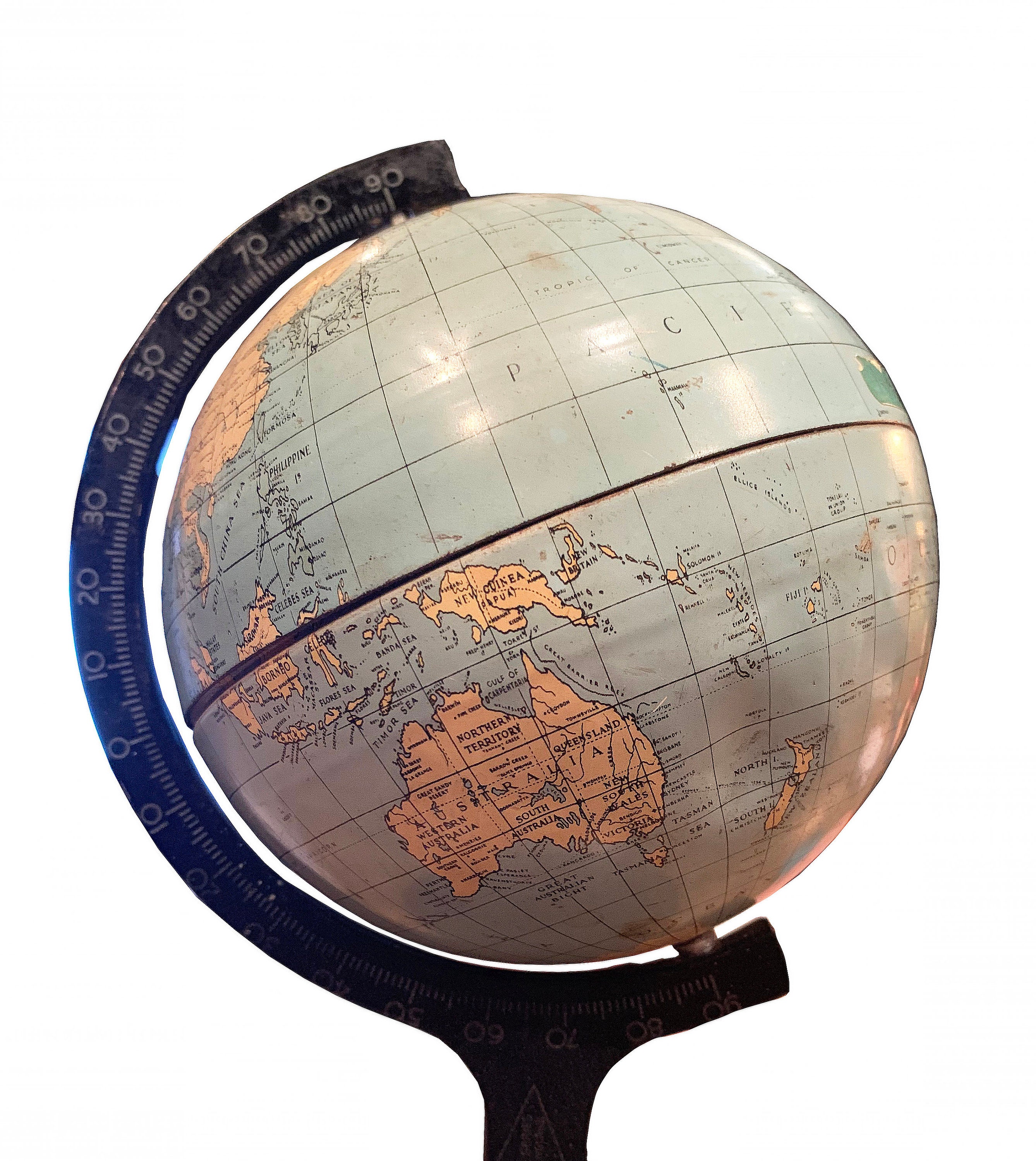 Small Vintage Reliable Series World Globe Metal Globe School Etsy