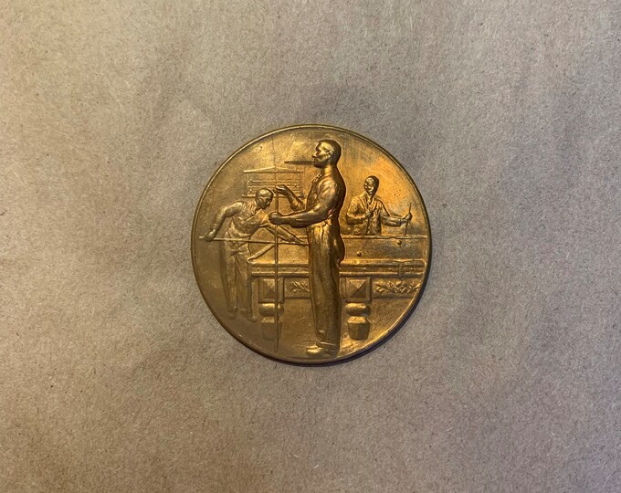 Billiards Sports Medal, Pool Sports Medal, Vintage Medal, Sports Medal ...
