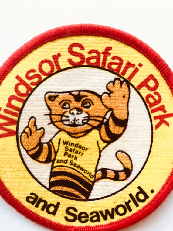 Windsor Safari Park and Seaworld Patch, Vintage Patch… - Gem