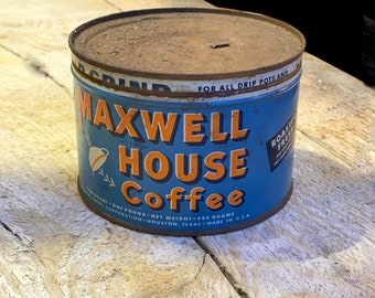 Maxwell House Coffee Can - Etsy