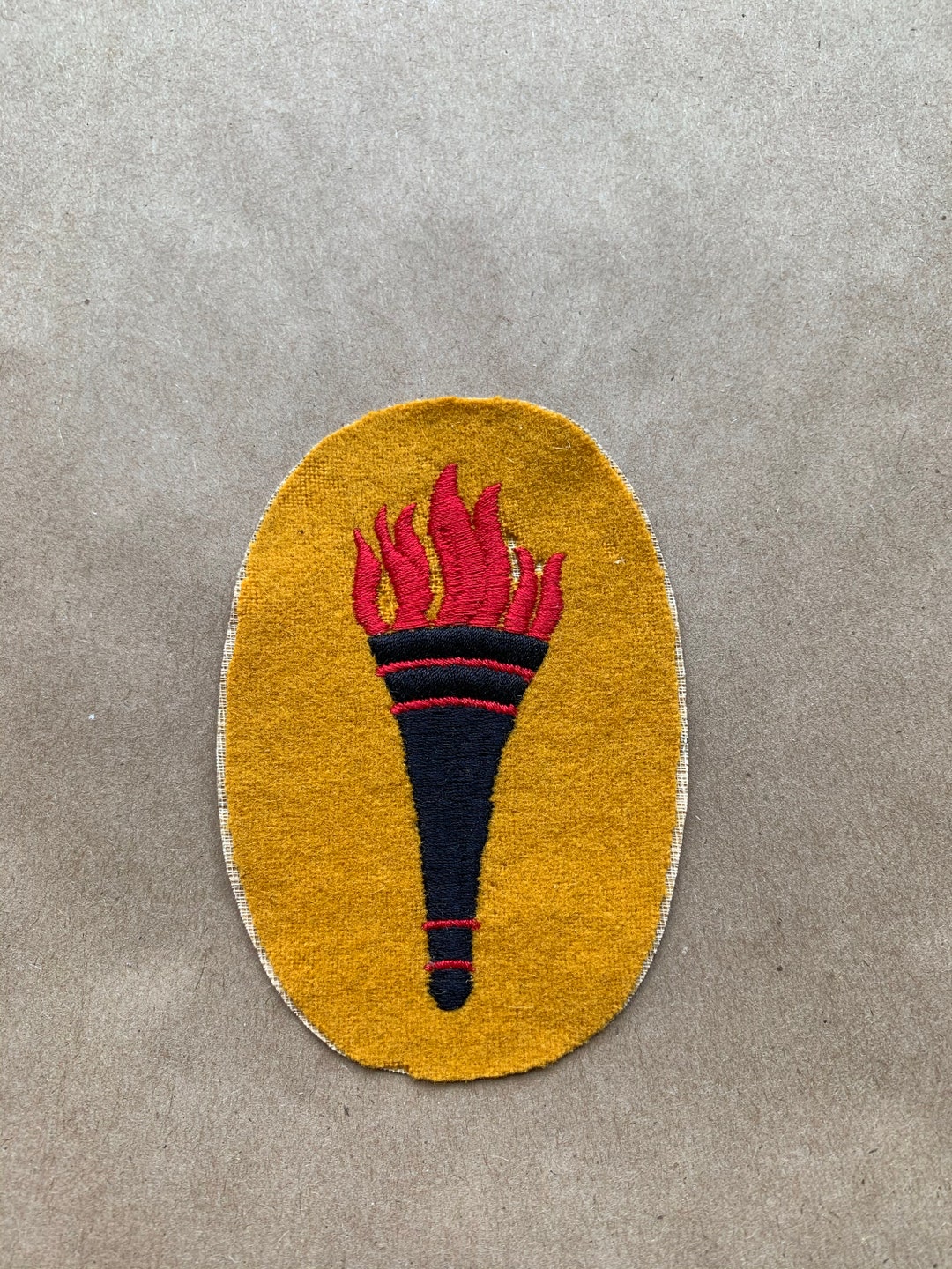 Torch Patch, Fire Patch, Vintage Patch, European Patch, DIY, Craft ...