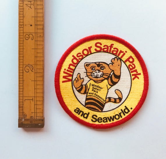 Windsor Safari Park and Seaworld Patch, Vintage Patch… - Gem