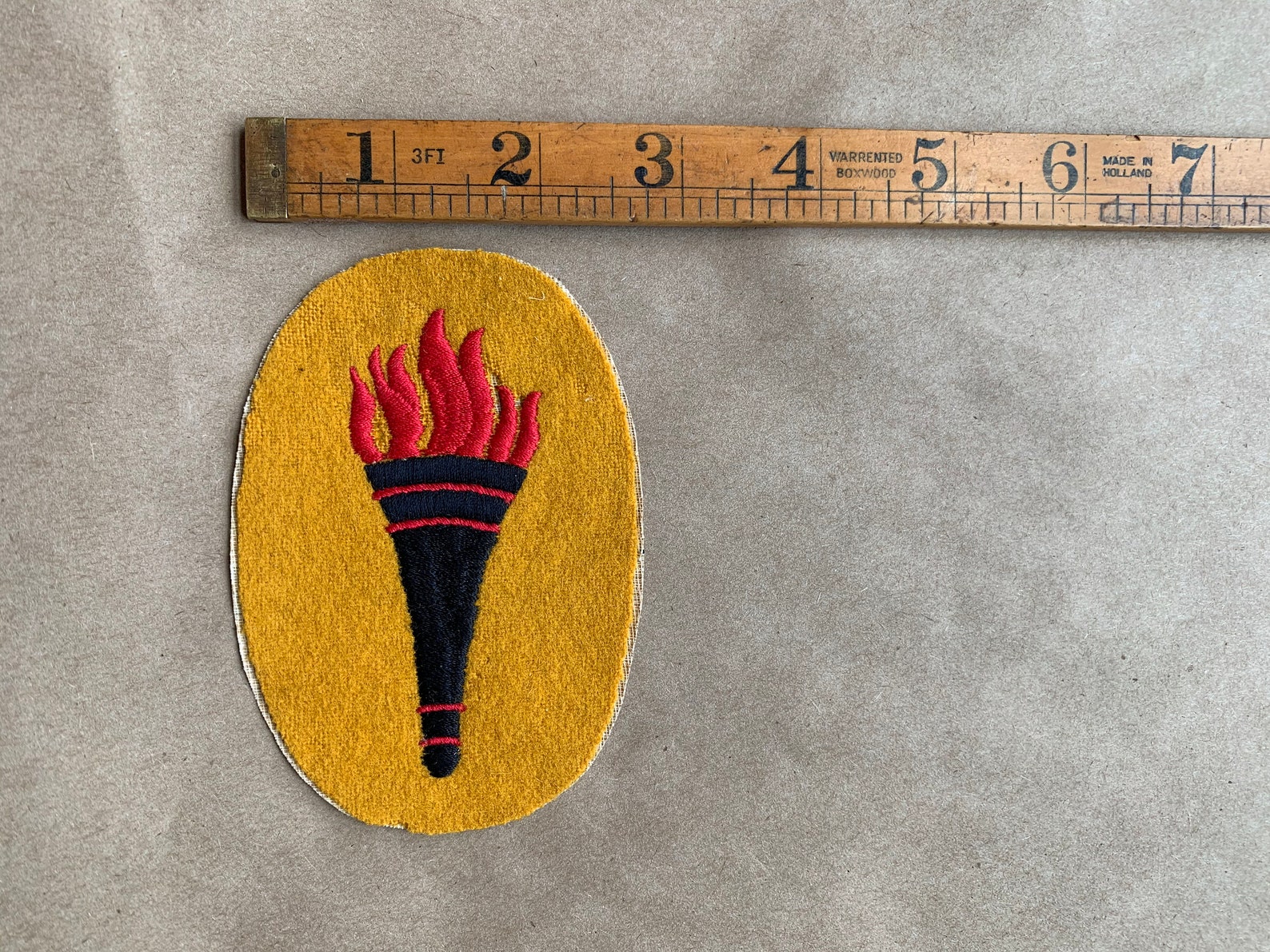 Torch Patch, Fire Patch, Vintage Patch, European Patch, DIY, Craft ...