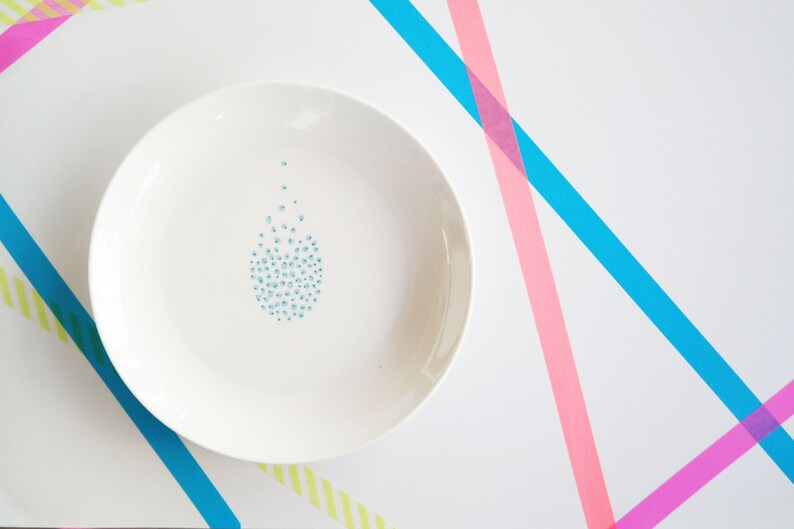 Ceramic Plates With Coloured Dots Design ONE PLATE ONLY - Etsy