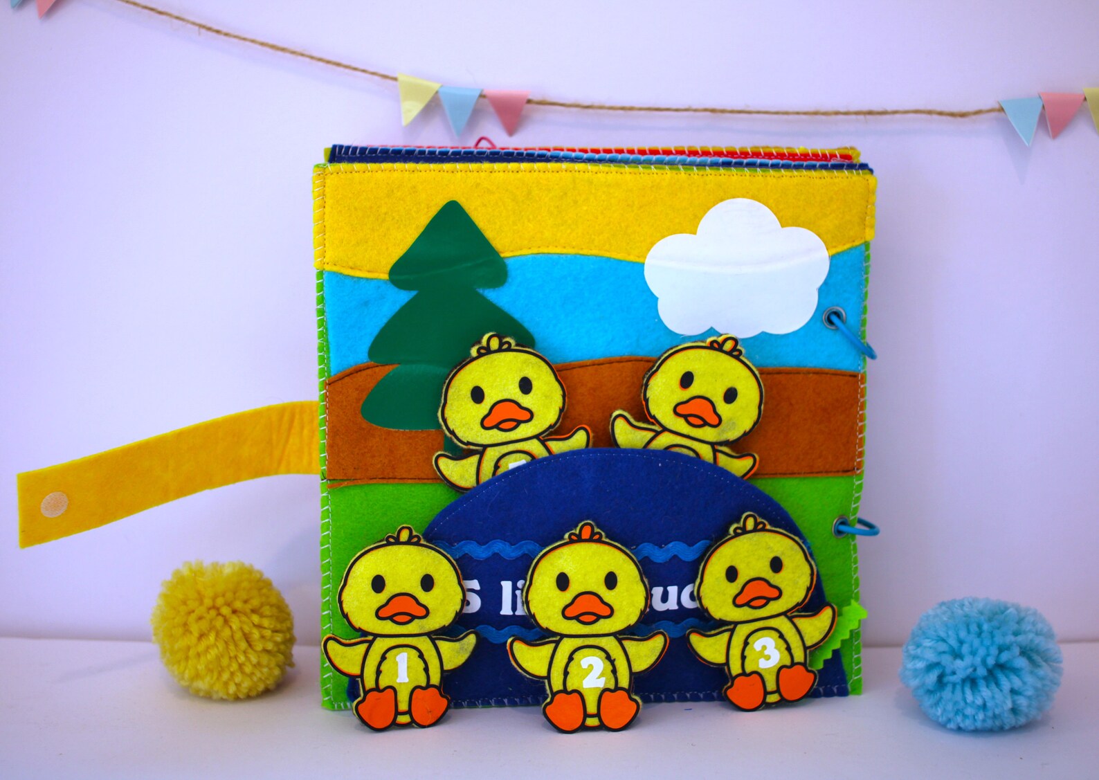 Nursey Rhyme Busy Book, Quiet Book, Sensory Book, Birthday Present for ...