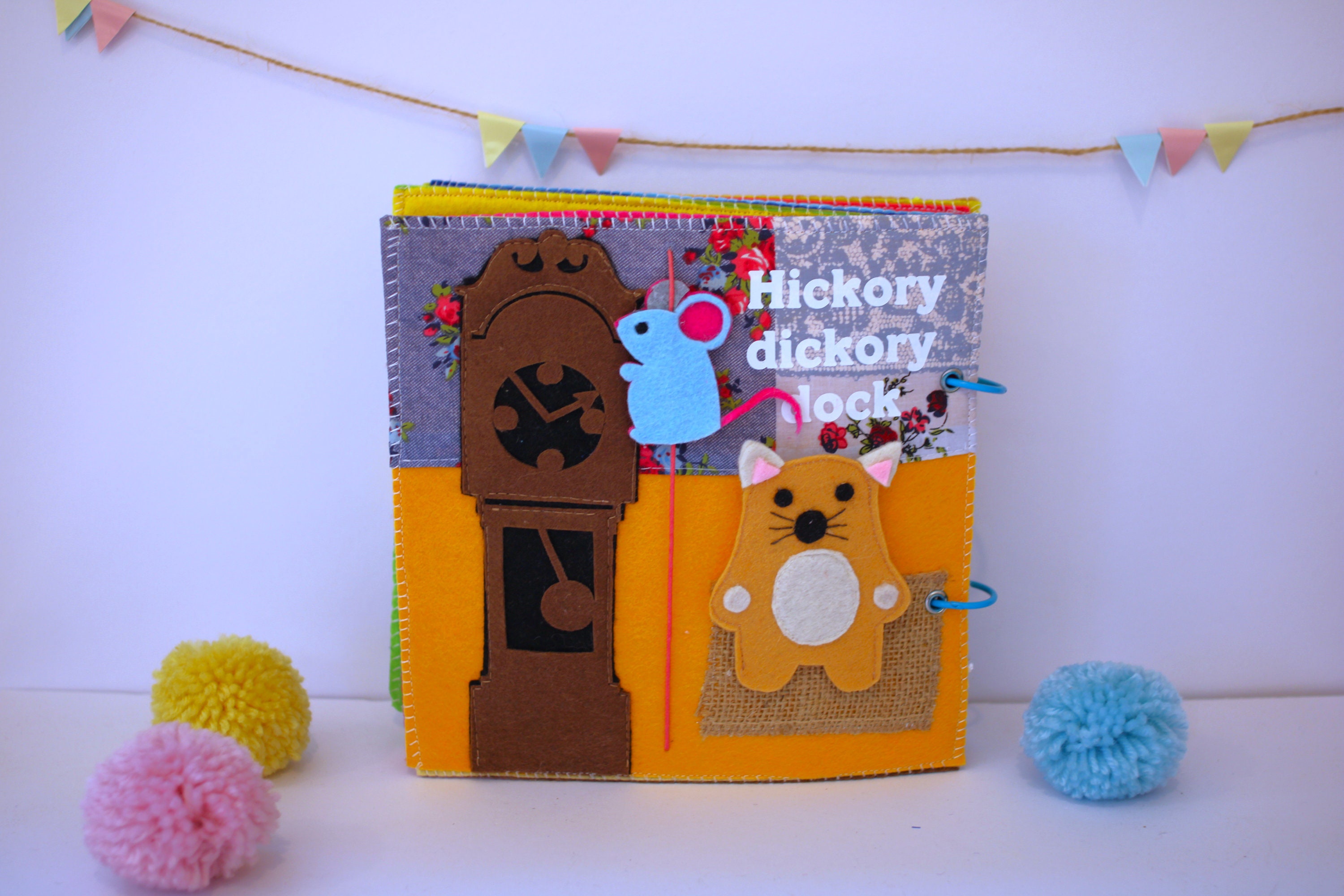 Nursey Rhyme Busy Book, Quiet Book, Sensory Book, Birthday Present for ...