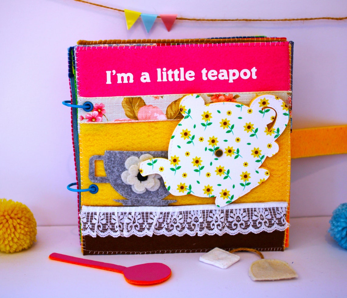 Nursey Rhyme Busy Book, Quiet Book, Sensory Book, Birthday Present for ...