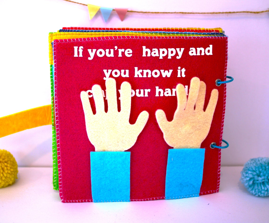 Nursey Rhyme Busy Book, Quiet Book, Sensory Book, Birthday Present for ...