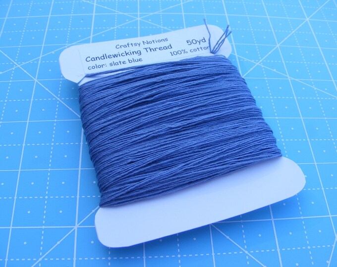 Candlewicking Thread - Color: Slate Blue- for Embroidery - Etsy