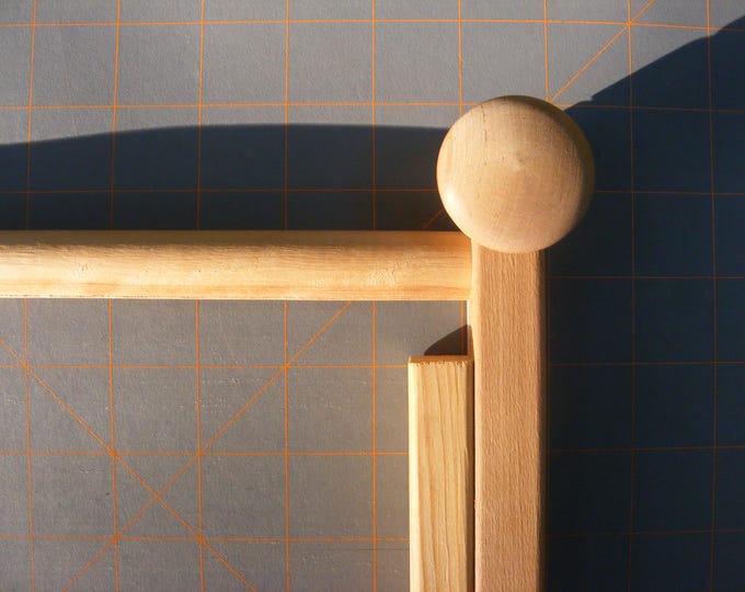 Needlework Scroll Frame -8.5"x15" Wood Split Rail -for Cross Stitch ...