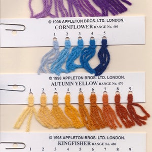 Appleton Tapestry Wool Yarn Hank 60 Yardsselect Colors Available 121 ...