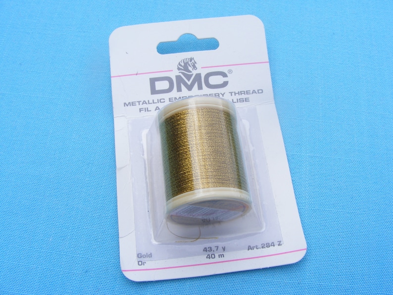 DMC Metallic Embroidery Thread 43.7yd gold or Silver - Etsy