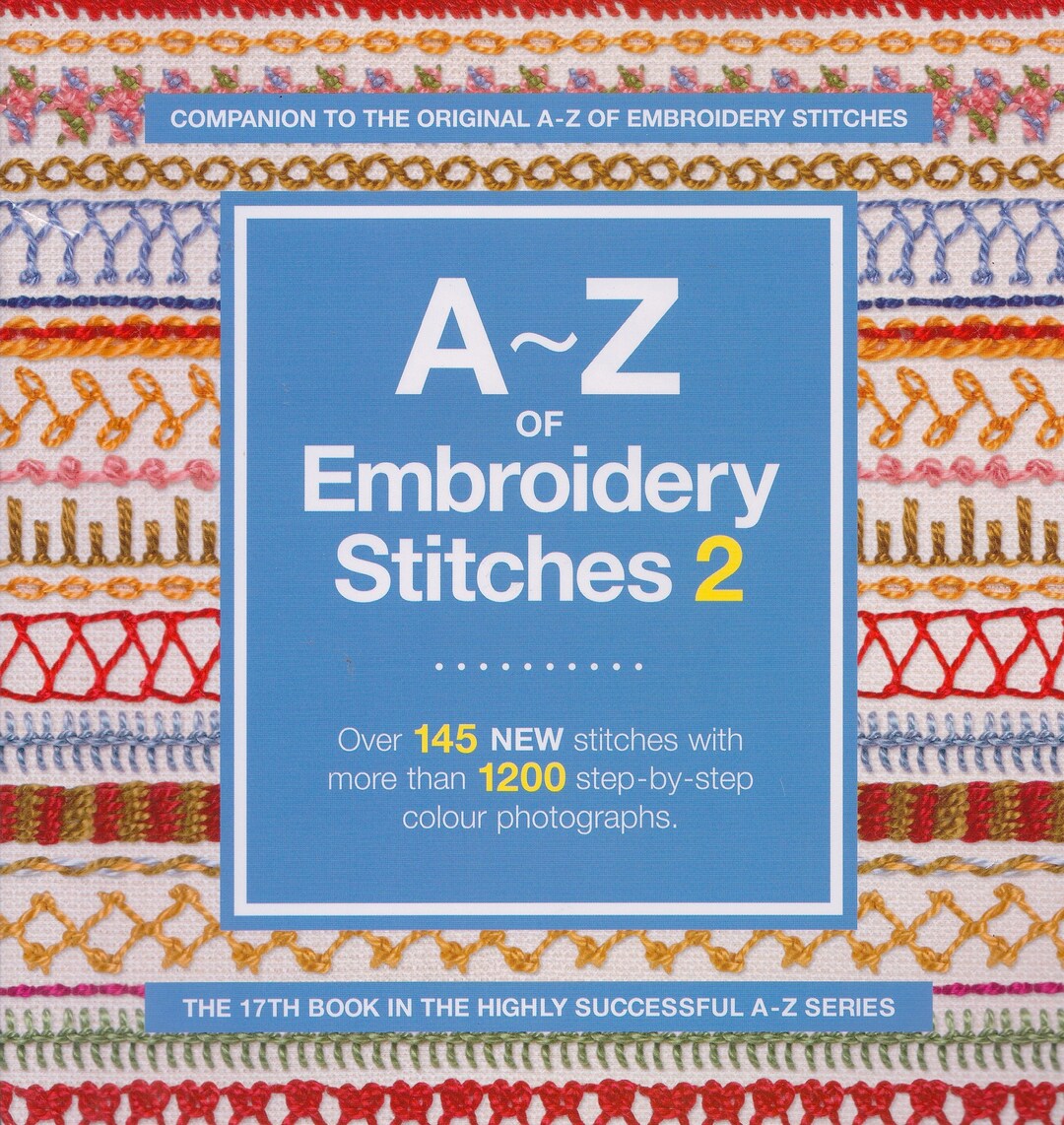 A-Z Embroidery Stitches 2 Book 145 Stitches and Techniques - Etsy