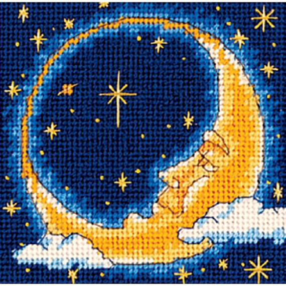 Moon Dreamer Needlepoint Kit woolsize: 5x5 - Etsy