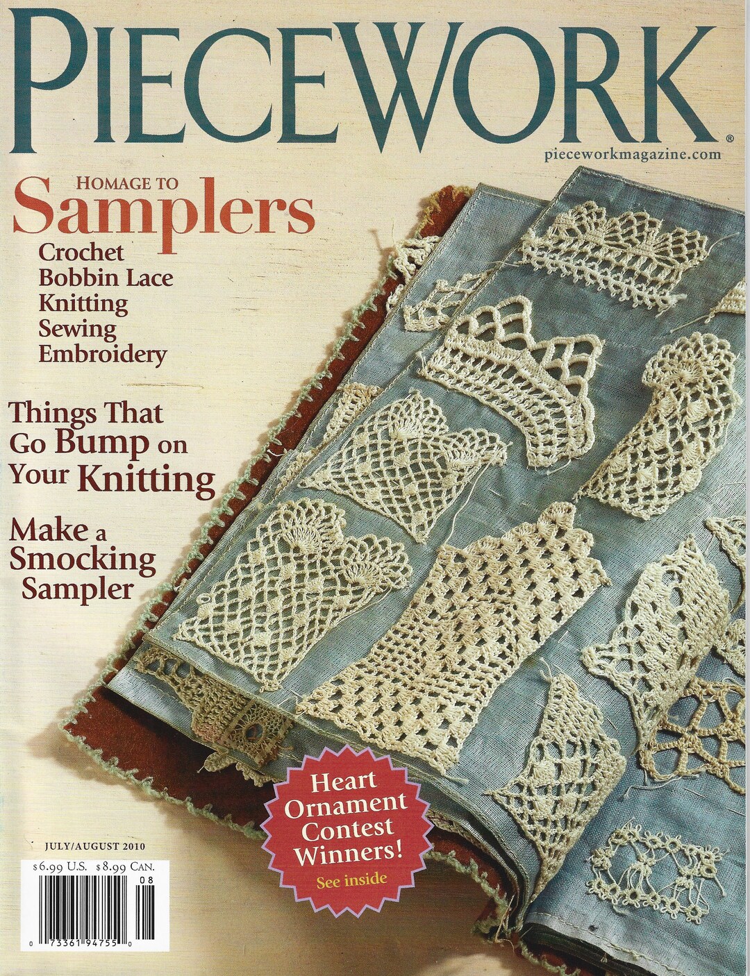 Piecework Magazine Needlework knitting, Crochet, Embroidery, Quilting ...