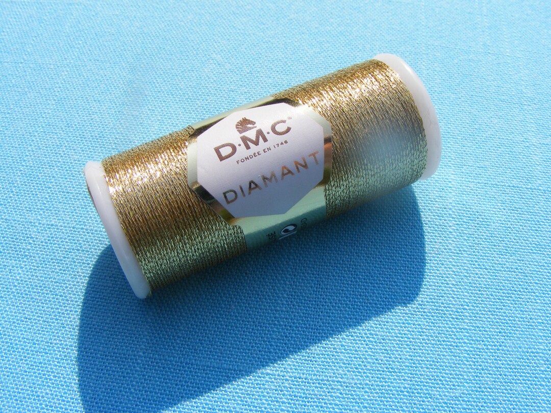 DMC Diamant Metallic Thread - Light Gold (38.2yd) (made in Japan) - Etsy