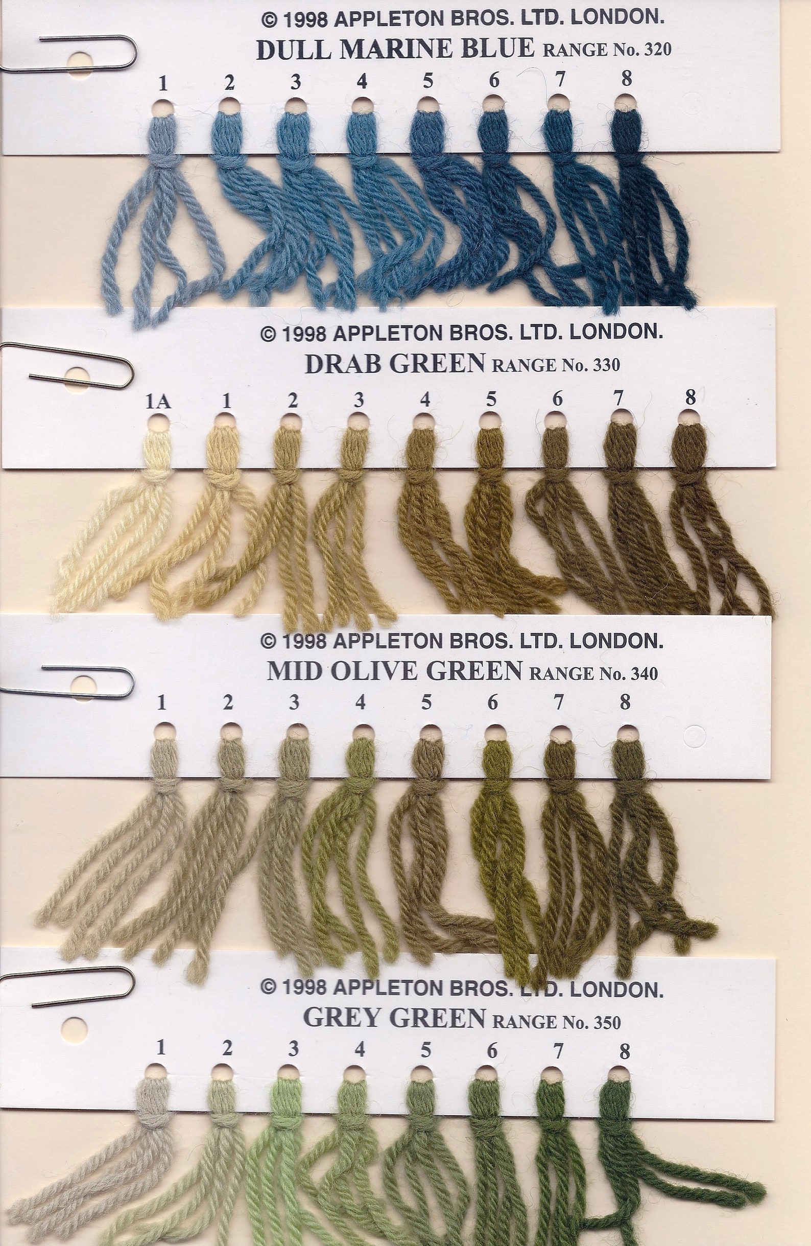 Appleton Tapestry Wool Yarn Hank 60 Yardsselect Colors - Etsy