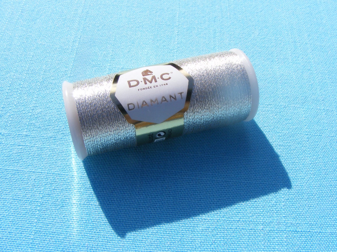 DMC Diamant Metallic Thread Light Silver 38.2yd made in Japan - Etsy