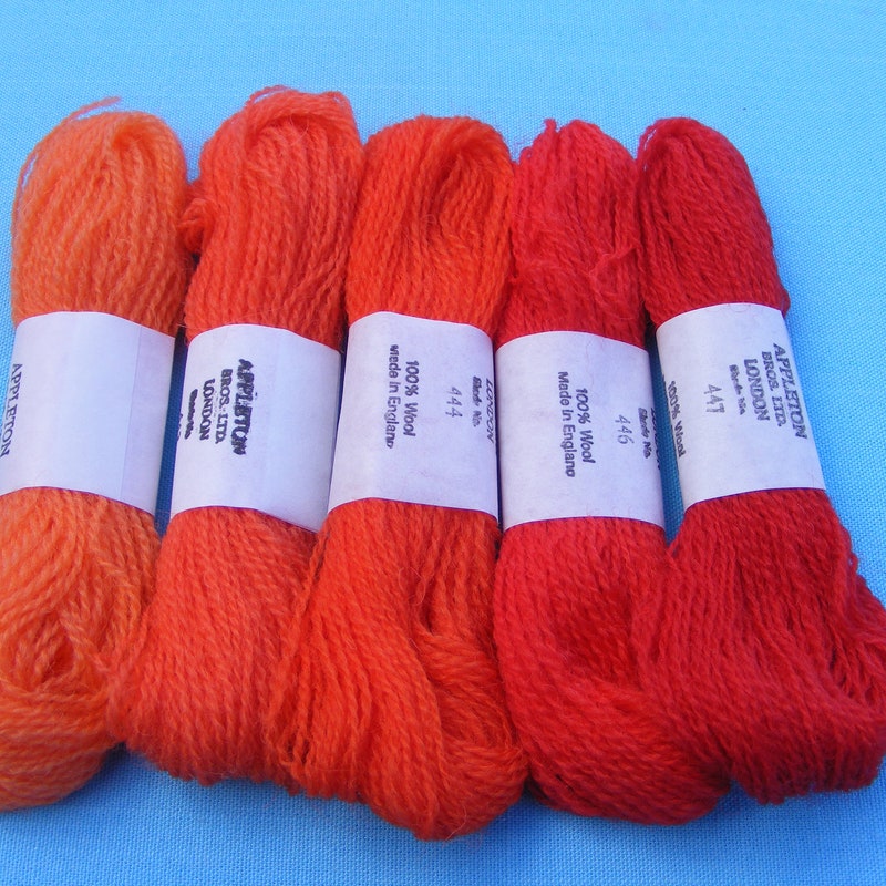 Bright Orange Yarn - Etsy