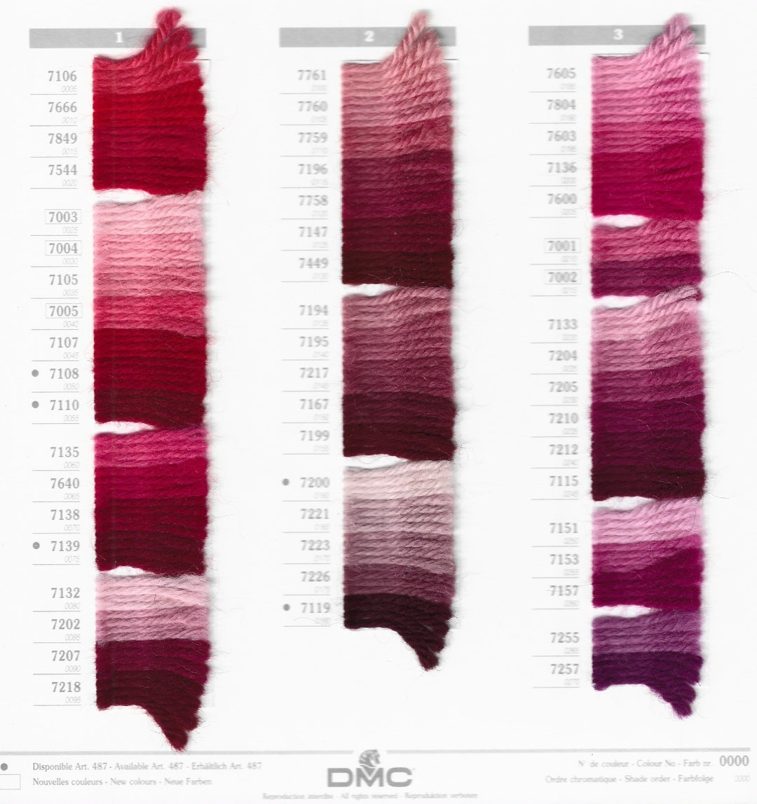DMC Tapestry Wool Yarn Skein(8.7 Yards Each) -select Colors Available ...
