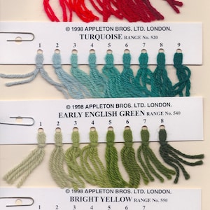 Appleton Tapestry Wool Yarn Hank 60 Yardsselect Colors Available 121 ...