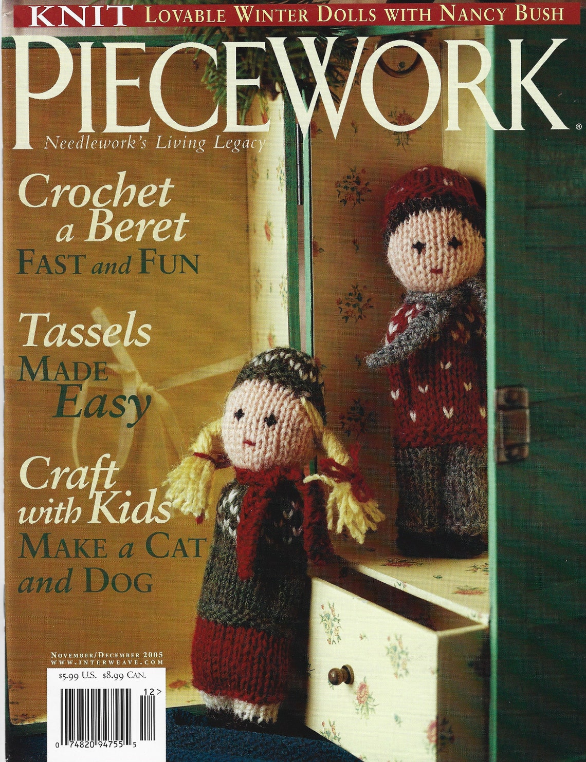 Piecework Magazine Needlework knitting crochet embroidery | Etsy