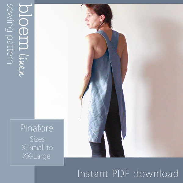 Pinafore Apron Pattern - Etsy