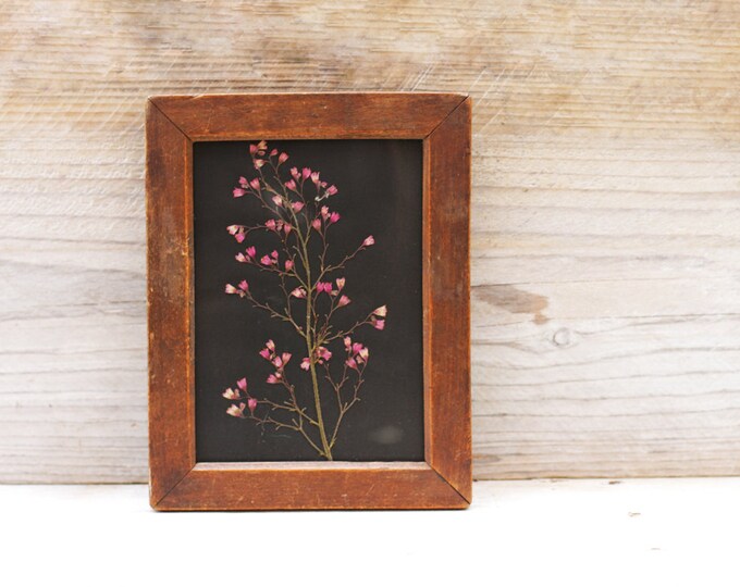 Botanical Flower Frame: Repurposed French Antique Wooden Frame Natural ...