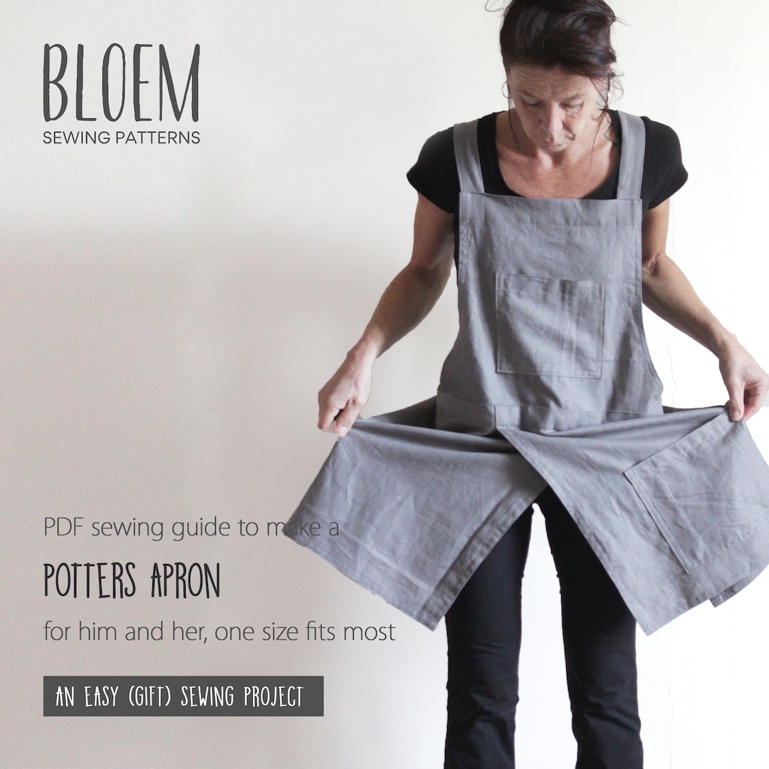 Sewing Pattern Split-leg Potters Apron: Instant PDF Download Guide - Etsy