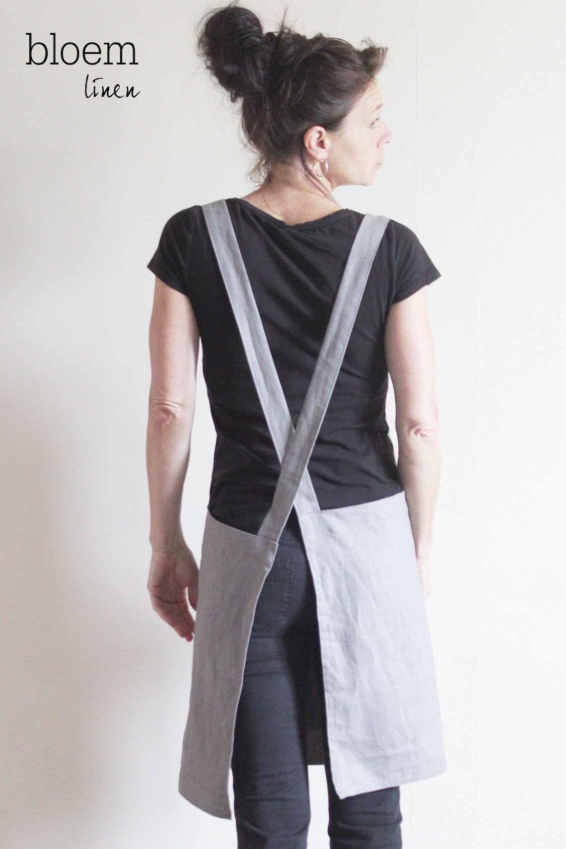 Sewing Pattern Split-leg Potters Apron No Tie Cross Back - Etsy Canada